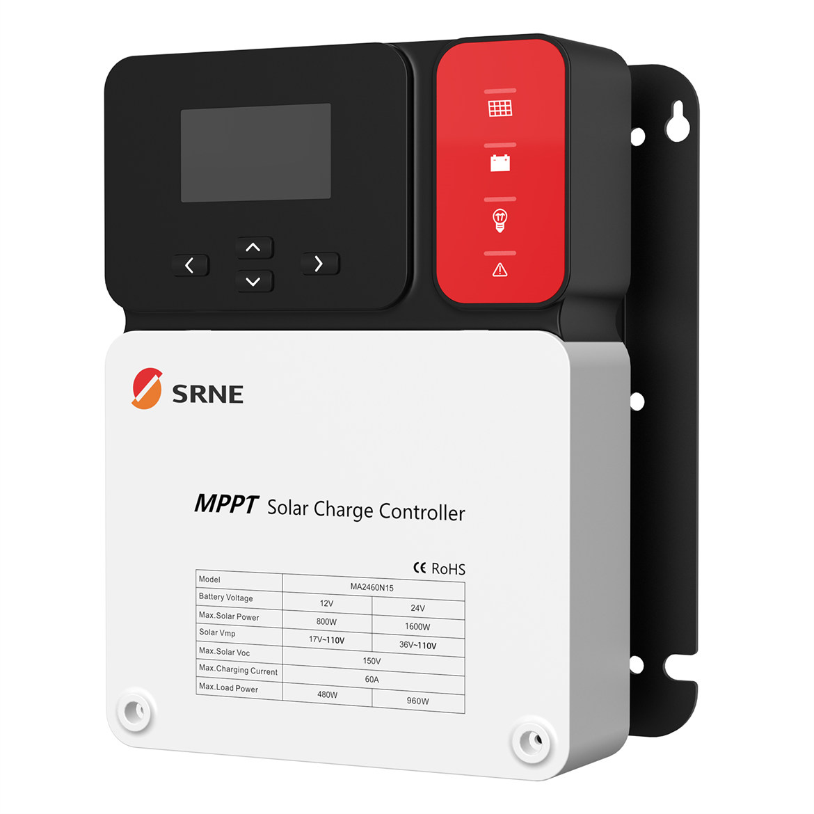 VoltX SRNE 12V/24V 60A MPPT Solar Charge Controller | Outbax